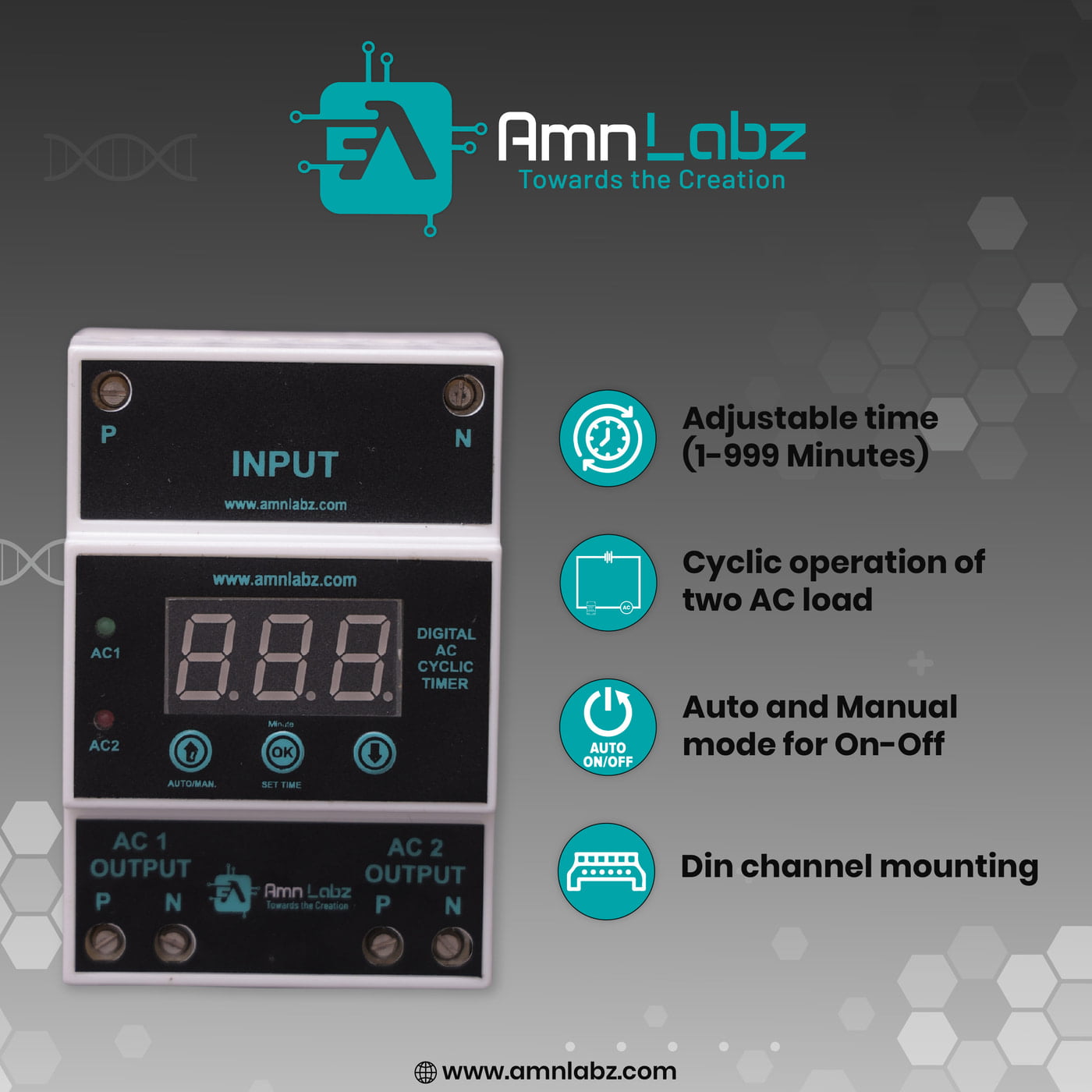 Digital AC Cyclic Timer, Air Conditioning Change Over Timer